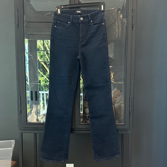 PAIGE | Jeans | Paige Dark Blue Flare Jeans | Poshmark